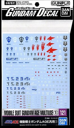Bandai Gundam Decal #121 Mobile Suit Gundam AGE Multiuse 1