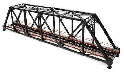 BLMS Assembled Brass 150' Truss Bridge - Black HO Scale Model Railroad ...