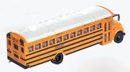 Boley Collector Series Vehicles - 2-Axle School Bus yellow, white top ...