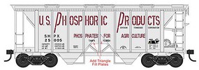 Covered Hopper HO Scale Model Train Freight Cars