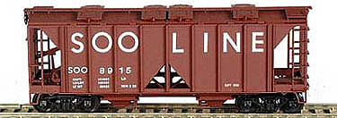 Bowser 70-Ton 2-Bay Covered Hopper Kit Soo Line #8927