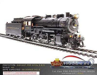 Broadway PRR H10s 2-8-0 Pennsylvania Railroad #9915 HO Scale Model ...