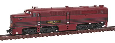 Broadway Alco PA1 Lehigh Valley #609 (Cornell Red, black) N Scale Model Train Diesel Locomotive ...