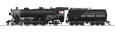Broadway Light Pacific 4-6-2 Southern Pacific #2470 DCC HO Scale Model ...