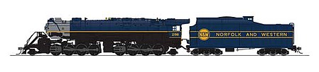 Broadway Norfolk & Western Y6B 2-8-8-2 #2198 DCC HO Scale Model Train ...