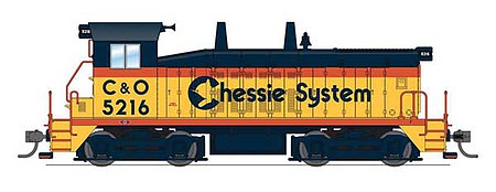 Broadway Switcher EMD SW7 C&O Chessie #5216 DCC and Sound HO Scale ...