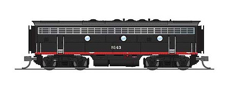 Broadway EMD F7 B unit Southern Pacific #8144 black widow