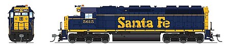 Broadway EMD SD45 ATSF #5621 Bookend scheme DCC