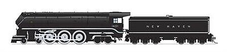 Broadway HO HY NH I-5 4-6-4 Steam Loco #1401/Block Letters DCC Ready