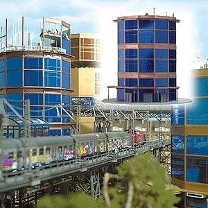 Busch High-Rise Office Buildings Copper Exterior 7-11/16 x 7-11/16 x 11 ...