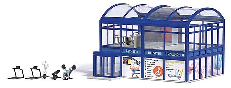 Busch Gymnasium HO Scale Model Railroad Building Kit #1961