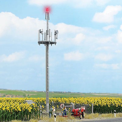 Busch Cell Phone Mast w/Warning - HO-Scale