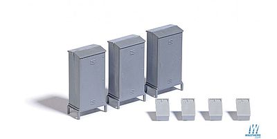 Busch Switch/Telephone Cabinets HO Scale Model Railroad Building ...
