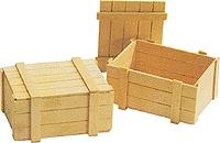 Busch Wooden Crates 3-5/8 x 2-3/4 x 1-7/8'' 9.2 x 6.9 x 4.7cm - G-Scale ...
