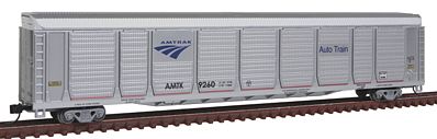 Con-Cor Tri-Level Auto Rack Amtrak #9260 N Scale Model Train Freight ...
