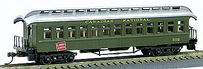 Con-Cor 1880s Wood Open-Platform Coach Canadian National HO Scale Model ...