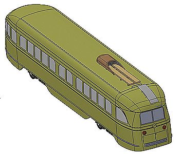 Con-Cor PCC Streetcar New Haven Model Train Diesel Locomotive HO Scale ...