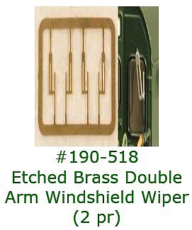 Cal HO Double Arm Windshield Wiper (2pr) #518