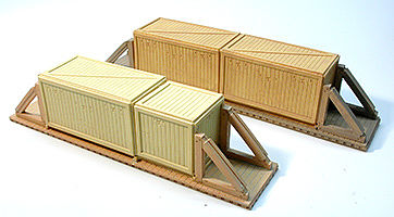 Chooch Large Wood Sheathed Crate Loads (2) HO Scale Model Train Freight ...