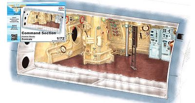 CMK 1/72 German U-Boat Type IX C Command Section (Control Room) for RVL ...