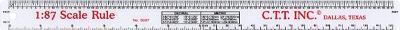 Ctt Scale Ruler 1-87 (HO) Scale - HO-Scale #9087