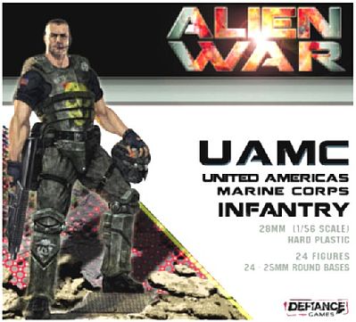 Defiance Alien Wars UAMC Infantry (24) Plastic Model Fantasy Figure 28mm #1
