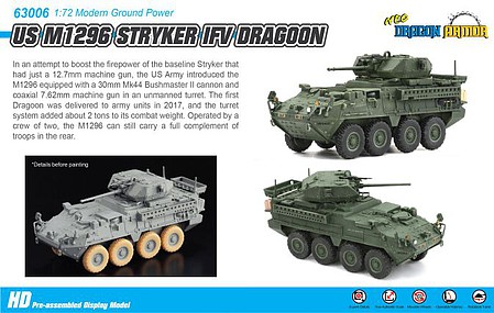 Dragon-Armor US M1296 Stryker IFV Dragoon 1-72 #63006