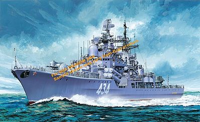 DML Russian Sovremenny Class Destroyer Plastic Model Military Ship Kit ...
