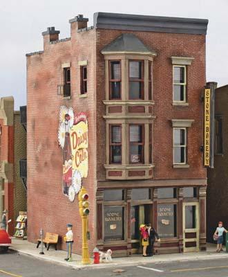 Design-Preservation Stone Bakery HO Scale Model Railroad Building #woo12300