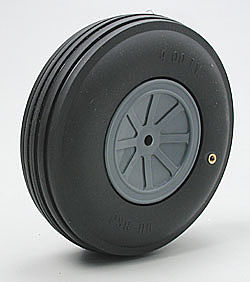 Du-bro Treaded Wheel, 4'', Large Scale (1) #400tv