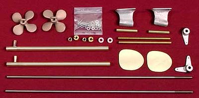 Dumas Power Boat Running Hardware Kit for 1214 for use w/2 Electric Motor