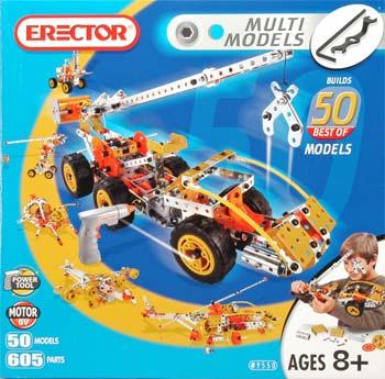 Erector Erector Multi Model Best Set 6V Motor 50-in-1 #839550e