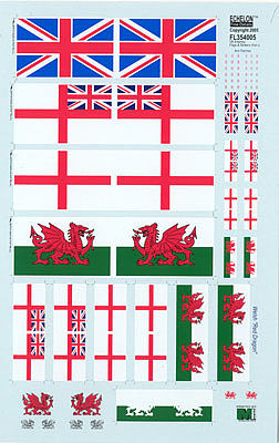 Echelon UK Antenna Flags & Stickers Pt2 Plastic Model Military Decal 1/ ...