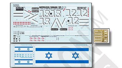 Echelon Merkava Siman 3D 188th Barak Lightning Brigade Plastic Model ...