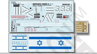 Echelon Merkava Siman 3 188th Barak Lightning Brigade Pt4 Plastic Model ...