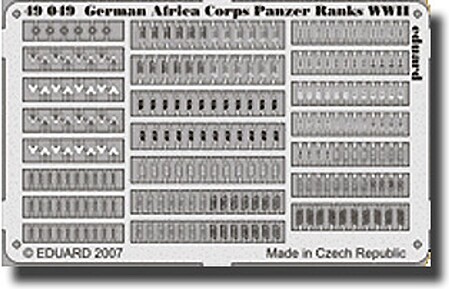 Eduard-Models German Africa Corps Panzer Ranks WWII