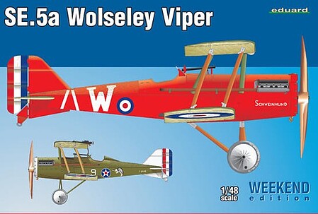 Eduard-Models SE5a Wolseley Viper Aircraft Plastic Model Airplane Kit 1 ...