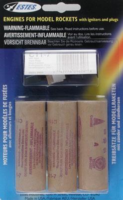 Estes C11-7 Model Rocket Engines (3) Standard Rocket Motor #1624