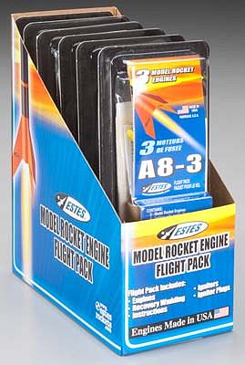 Estes A8-3 Engine Flight Pack