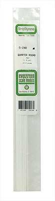 Evergreen 060'' x 14 inch Polystyrene Quarter Round (20)