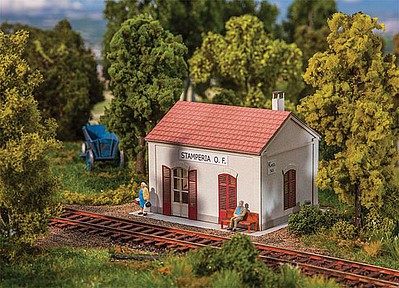 Faller Stamperia Halt HO Scale Model Railroad Building Kit #110201