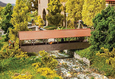 Faller Roofed/Covered Pedestrian Bridge