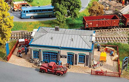 Faller Motorcycle Shop Kit HO Scale Model Railroad Building #130140