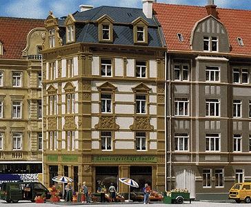 Faller #62 Gothe Street 4-Story Corner Townhouse HO Scale Model ...
