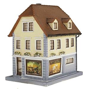 Faller Faller History Ceramic Buildings Hip-Roof House w/Delicatessen ...
