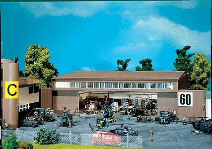 Faller Military - Helicopter Hangar 21-5/8 x 15-3/16 x 5-3/16'' 54 x 38 ...