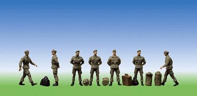 Faller Soldiers at Railway Station - HO-Scale #156019