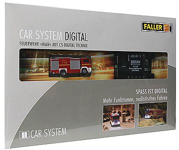 Faller Car System Starter Set - Digital Equipped - Kit MAN Fire Truck w ...