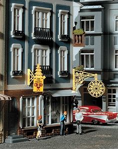 Faller Set of Inn & Stop Signs - HO-Scale #180566