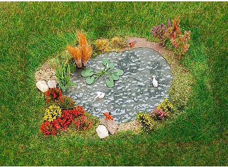 Faller Pleasure Garden with Pond HO Scale Model Railroad Building ...